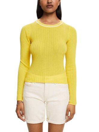 Esprit Damen 024EE1I301 Pullover, 753/YELLOW 4, XXL