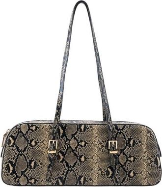 Seidenfelt Manufaktur sac &agrave; &eacute;paule Lilleby Shoulder Bag Reptile Beige noir