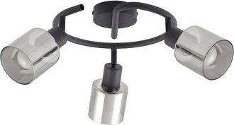 Lindby Strahler Netty (Modern) in Alu aus Glas (3 flammig, E14) - Deckenlampe Deckenleuchte Lampe Spot Wohnzimmerleuchte
