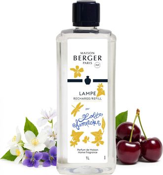 Maison Berger Maison Berger - Lolita Lempicka Lampe Berger Nachf&uuml;llflasche 1 L - Veilchenbl&auml;tter & Kirsche - Gourmander, floraler Duft - Neutralisation der Ger&uuml;che