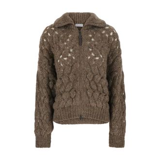 Brunello Cucinelli Damen, Strickwaren, Beige, XSGr&ouml;&szlig;e