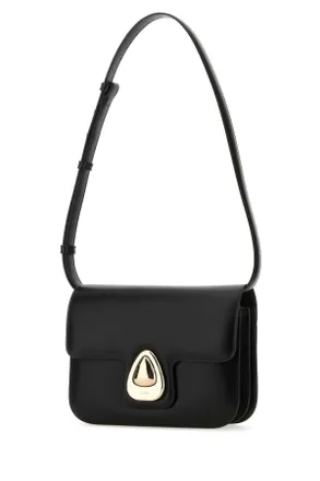 A.P.C. Womens Black Leather Small Astra Crossbody Bag Noir Calf Borse A Tracolla