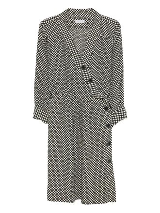 Saint Laurent robe portefeuille (années 1990) - Noir