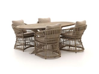 Intenso Furniture Intenso Cameri/ROUGH-Y Ellips 200 cm Gartenm&ouml;bel-Set 5-Teilig