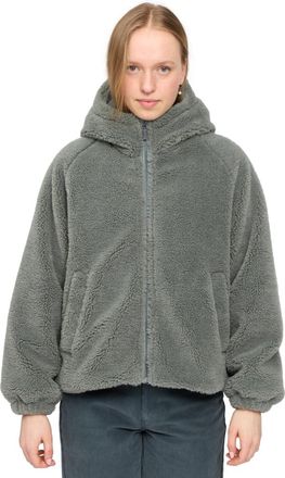 Mazine Faux-Fur Hooded Jacket - Kunstfelljacke, Gr&ouml;&szlig;e:M, Farbe:light bottle