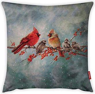 Bonamaison Le Jardin du Lin Kissenhüllen, Cotton, Mehrfarbig, 45x45