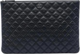 Chanel Pre-owned Pochette matelass&eacute;e - Femme - Pre-owned - Noir - Taille: ONE Size
