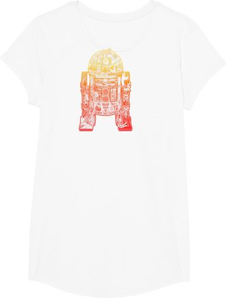 Star Wars R2-D2 Gradient Line Art T-Shirt