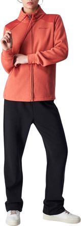 Champion Damen Legacy Script Shop Easy Satin W (117525) -Soft Compact Powerblend Fleece High-Neck Sportanzug, Rot (RS050), L