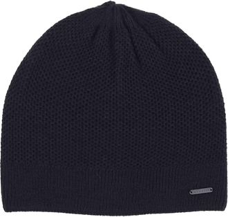 Bugatti Jersey Knit Beanie | Einfarbig OneSize | Unifarben | Aus Kunstfaser Navy