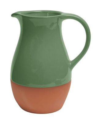 Dexam Sintra Terrakotta-Krug, glasiert, Grün