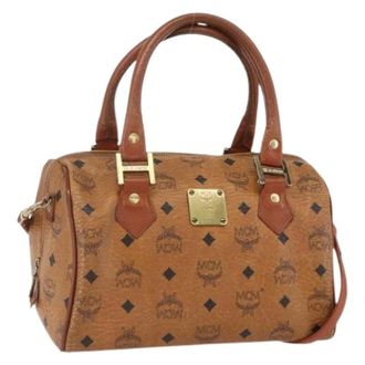 MCM Sac &agrave; main en plastique Pre-owned - Femme - Pre-owned - Brun - Taille: ONE Size