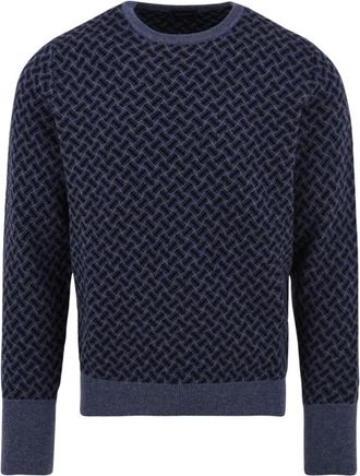 Drumohr Biscottino Pullover - - Knitwear - Herren - Blau - L