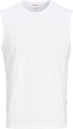 Jack & Jones Sleeveless Tee Jorhydra T-Shirt texturé sans Manches, Blanc éclatant, XS Hommes
