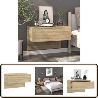 vidaXL Wand-Nachttisch Sonoma-Eiche - Wandregal - Holzregale - Nachtschränkchen - Wohnzimmer Deko - Möbel Online Kaufen