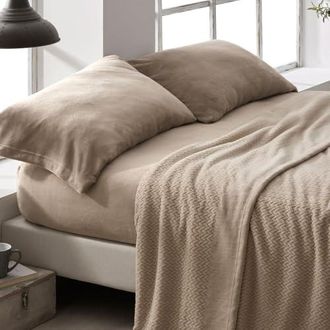 Burrito Blanco Burrito Blanco | Bettw&auml;sche aus Coralina-Stoff | Bett von 90 cm (+ verf&uuml;gbare Gr&ouml;&szlig;en) | Design 999 | Braun (90 x 190/200 cm)