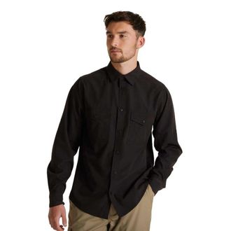 Craghoppers Herren Expert Kiwi Langarmshirt Hemd mit Button-Down-Kragen, Schwarz, 48