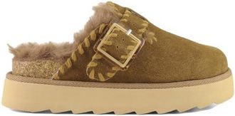 Colors Of California Platform Sabot Wool Stitching Color Bla, Size 36 EU BLA 36, Cog, 36 EU