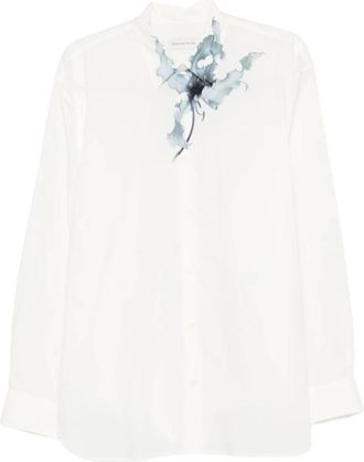 Dries Van Noten Homme, Chemises, Bleu, Taille: S Loose Cotton Shirt
