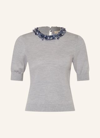 Ulla Johnson Ulla Johnson Strickshirt Jude Mit Pailletten grau