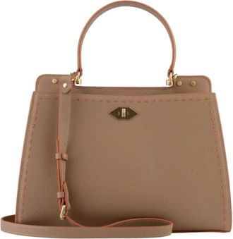 Pourchet Femme, Sacs, Beige, Taille: ONE Size Trianon Bicolore GM