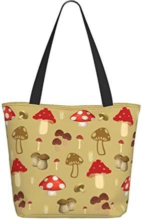 AOOEDM Le sac &agrave; provisions pour dames aux champignons vari&eacute;s 13x11x7in.Le cadeau parfait pour la Saint-Valentin.Cest de la Saint-Valentin pour maman, fille, 