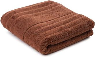 Gözze Mailand Frottier-Handtuch, Weich und saugfähig, 70% Bio-Baumwolle/30% Viskose (Bambus), Vegan, 50 x 100 cm - Braun