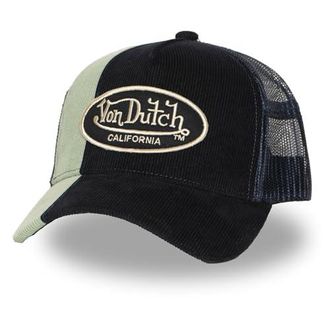 Von Dutch Casquette Homme & Femme Cut, Casquette Trucker, Ajustable et Authentique, Bleu Taille TU