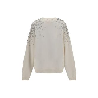 Golden Goose Womens Beige Cotton Sweatshirt Clothing