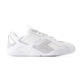 Versace Mens Leather Calfskin Sneaker White