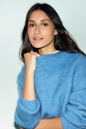 Gerard Darel Pull &eacute;pais en laine et mohair - RIYA - Pervenche