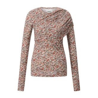 Isabel Marant Paisley Jersey Langarm Kleid - - Tops - Damen - Mehrfarbig - S
