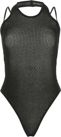 ADĀMO Andrea Adamo Femme, Tops, Noir, Taille: 38 FR Body Stretch en Viscose M&eacute;lang&eacute;e