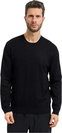 A|X Armani Exchange Homme, Pulls, Bleu, Taille: 2XL Geometric Jacquard Sweater