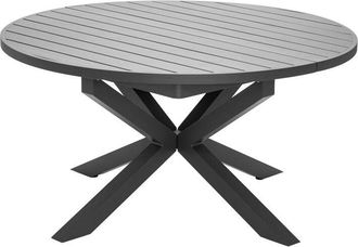M&S Collection Table de jardin extensible 145/200cm en aluminium anthracite - VILA