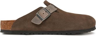 Birkenstock Pantoletten Birkenstock Boston zamsz 1029210 Braun