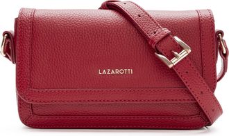 Lazarotti Bologna Leder Umhängetasche Damen | verstellbarer Schulterriemen | mittelgroße Crossbody Bag | Schultertasche 21 cm