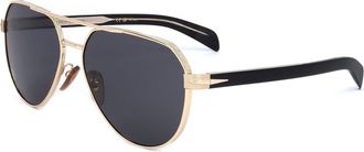 David Beckham Db 1121/g/s RHL/IR GOLD BLACK Sunglasses Men Metall, Standard, 61