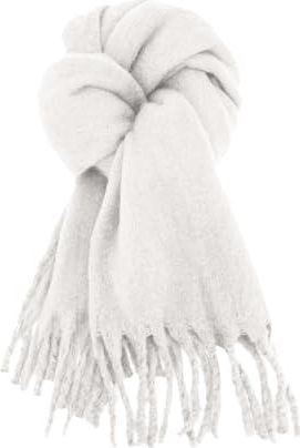 Generic &Eacute;charpe blanche en laine Glory Max &Eacute;charpe dhiver unisexe, unie, unie, douce au toucher, classique, 90 foulards de voyage, Blanc., taille unique