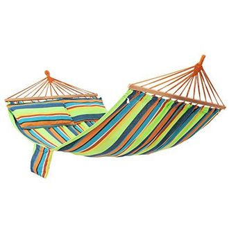 Songmics H&auml;ngematte Outdoor Mehrpersonen, Stabh&auml;ngematte, tragbar und atmungsaktiv, 210 x 150 cm, T&Uuml;V Rheinland, 300 kg statische Belastbarkeit, f&uuml;r Outdoor Ga