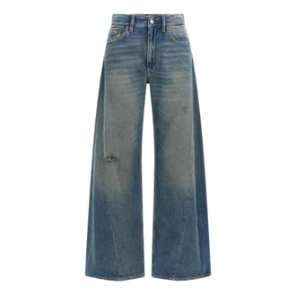 Maison Margiela Femme, Jeans, Bleu, Taille: W24 Jean en denim vieilli