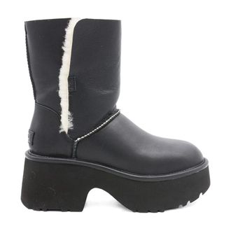 UGG Botte en cuir Esmee - Femme - Chaussures - Noir - Taille: 41 EU