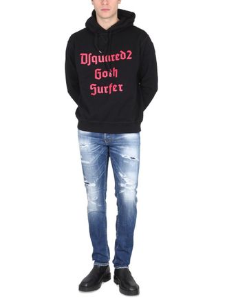Dsquared2 Logo Print Sweatshirt - Black