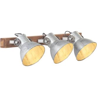 vidaXL vidaXL Lampe murale industrielle Argent&eacute; 65x25 cm E27