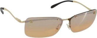 Celine Lunettes de soleil en toile Pre-owned - Femme - Pre-owned - Jaune - Taille: ONE Size