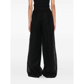 Brunello Cucinelli Femme, Pantalons, Noir, Taille: 40 FR Wide Pantalons