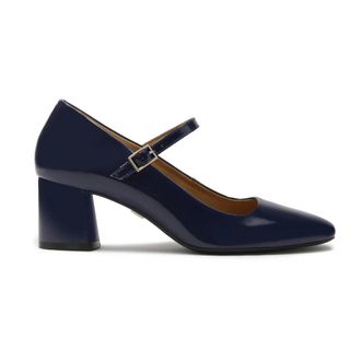 Kazar Dunkelblaue lackierte Pumps mit niedrigem Absatz - - Shoes - Damen - Blau - 37 1/2 EU