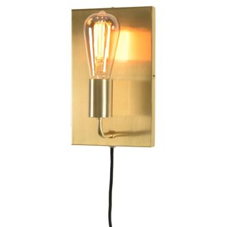 It's about RoMi Wandlampe Madrid - Gold - 15x10x25cm - Rechteck - Metall - Wandlampen f&uuml;r innen - Wand beleuchtung f&uuml;r Schlafzimmer & Wohnzimmer