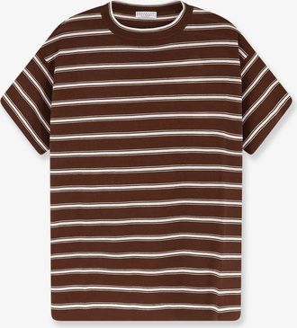 Brunello Cucinelli Virgin wool and cashmere blend t-shirt - BRUNELLO CUCINELLI - gender_Woman