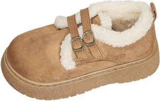 Generic Bottes de neige confortables pour femme avec doublure en fausse fourrure - Bout rond - Style d&eacute;contract&eacute; - Boucle &eacute;l&eacute;gante - Semelle &eacute;paisse - Confort
